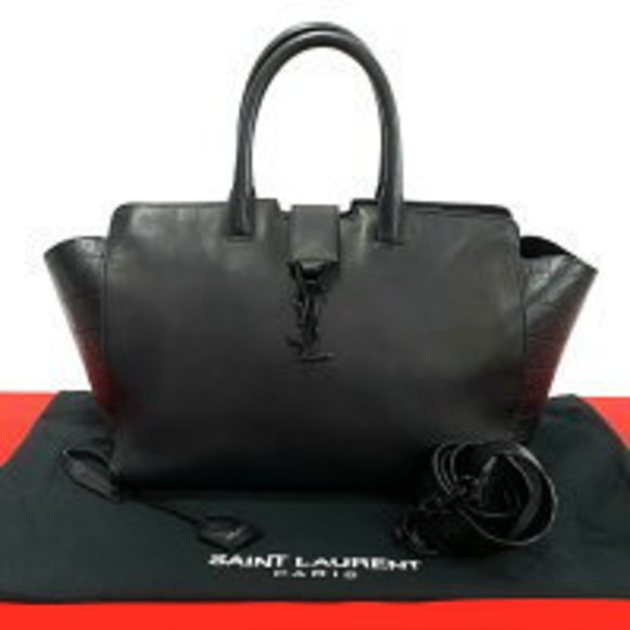 Saint Laurent | Bags | Yves Saint Laurent Downtown Cabas Ysl Leather ...